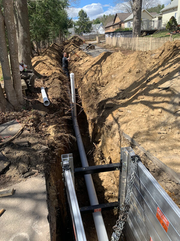 Sewer Main Project Mansfield CT | Drainage Septic Pros